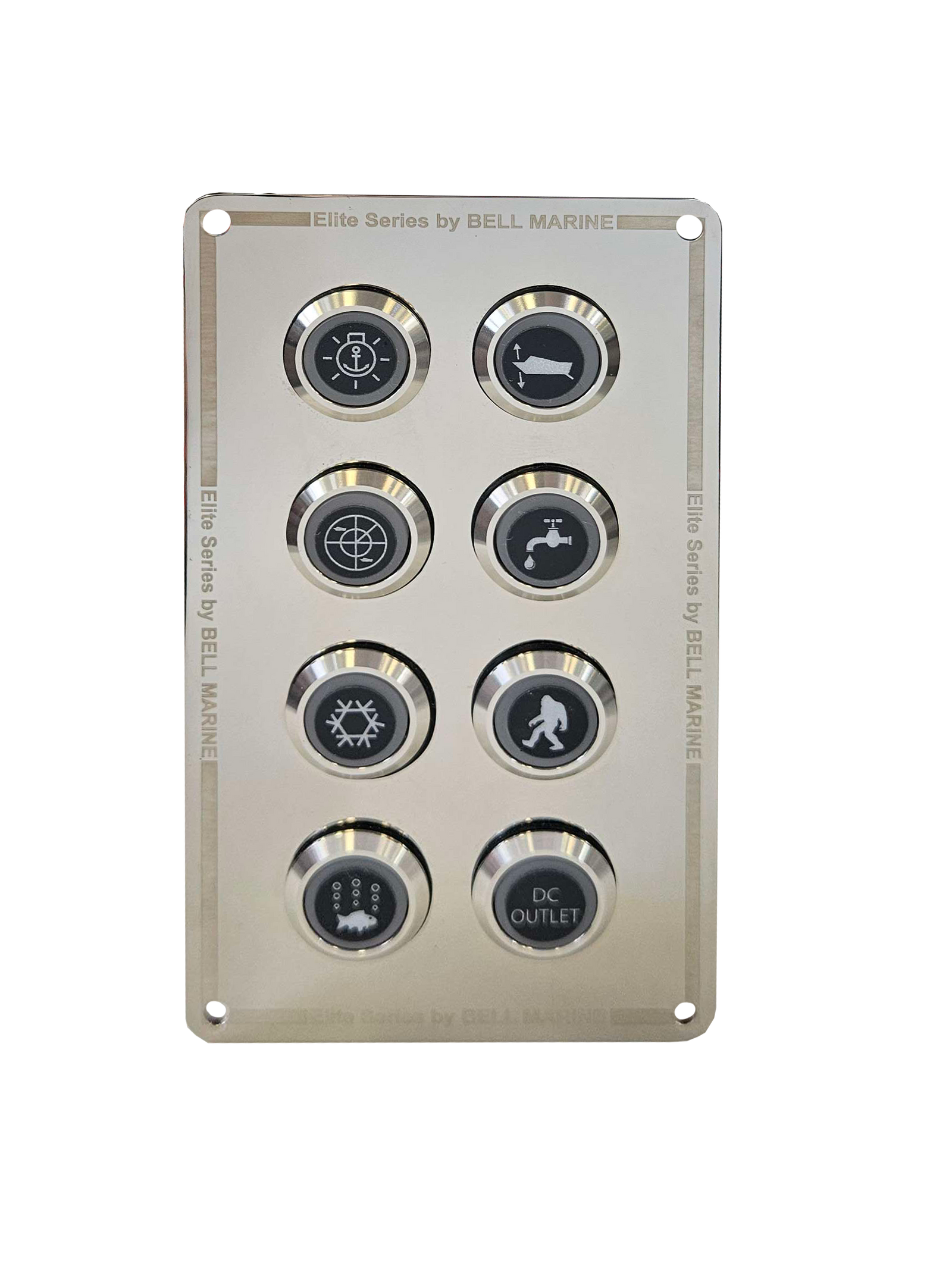 Switch Panels - 8 Gang Switch Panels - Elite Slimline – The Marine Centre