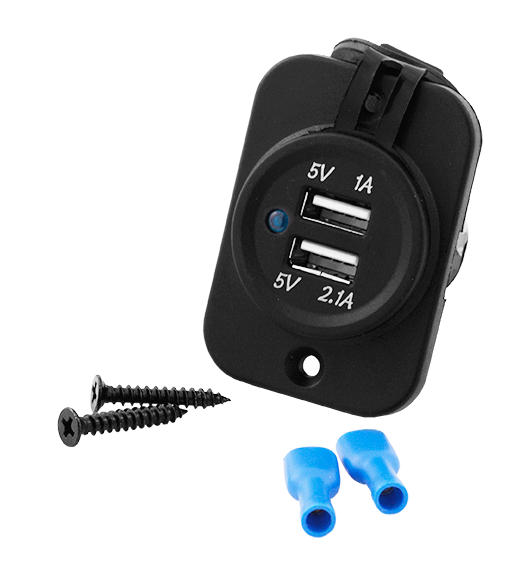 Flush Mount Marine USB Charger | Boat Accessories | The Marine Centre
