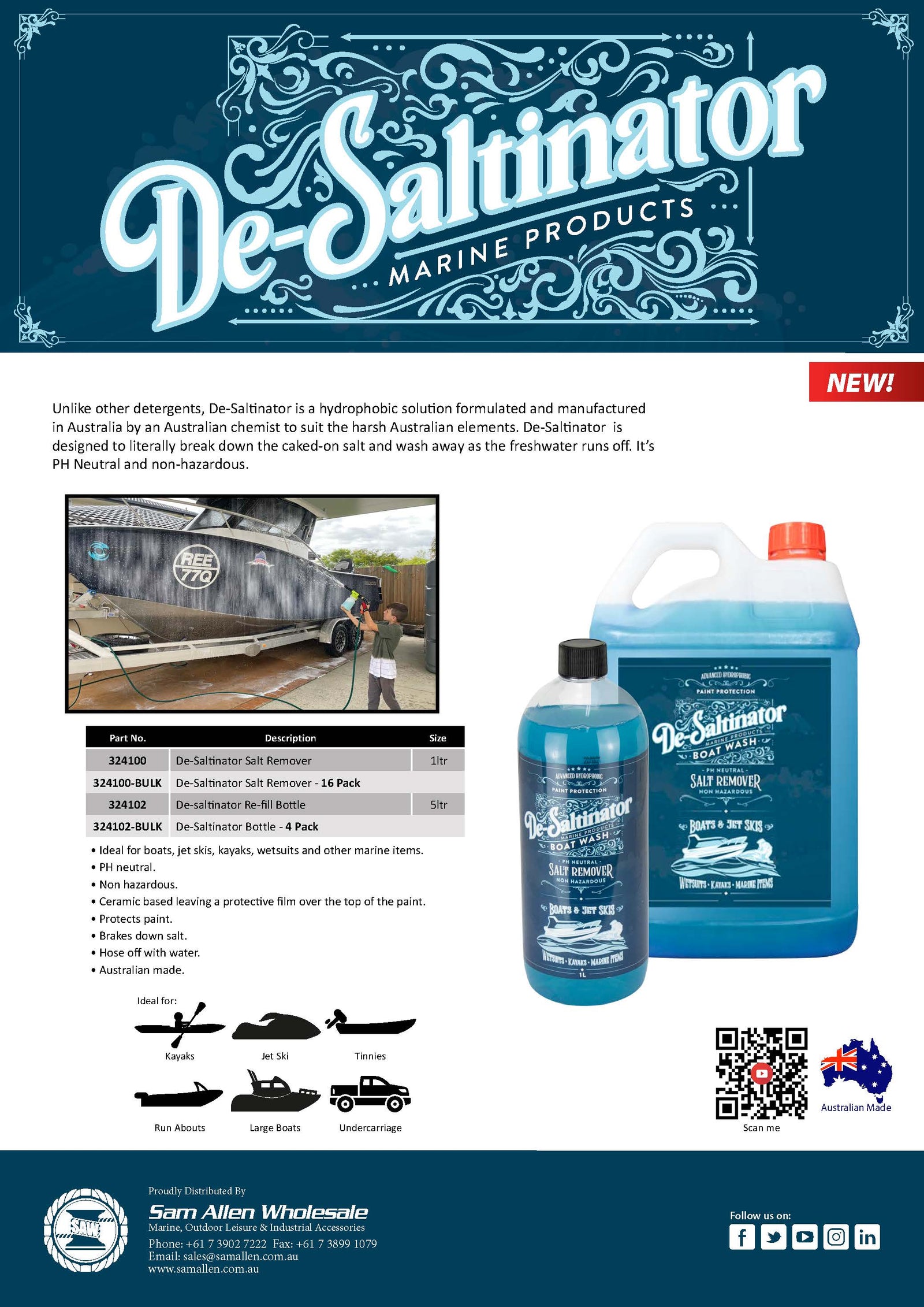 Clearview De-Saltinator 5L Boat Wash Salt Remover – The Marine Centre